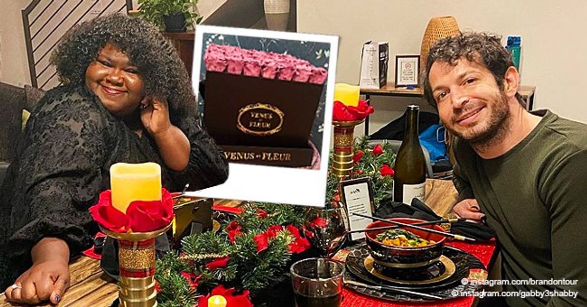 Gabby Sidibe's Fiancé Brandon Frankel Gives Her Beautiful Pink Roses ...
