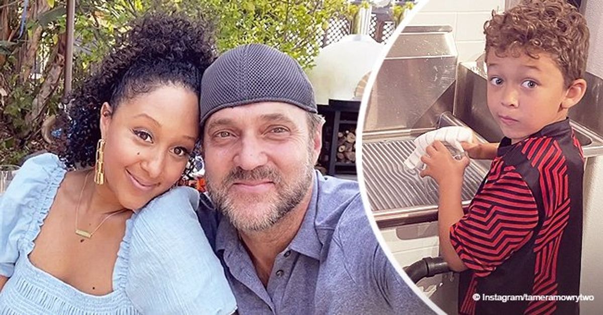 How Tamera Mowry & Her Husband Adam Housley Celebrated Their Son Aden's ...