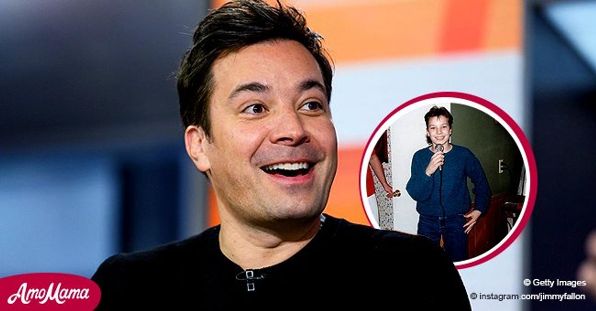 Jimmy Fallon Looks Unrecognizable in This Rare Photo of Himself as a ...