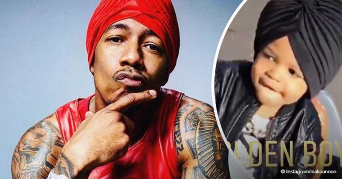 Nick Cannon shares video of son Golden, 1, riding in toy car in black ...