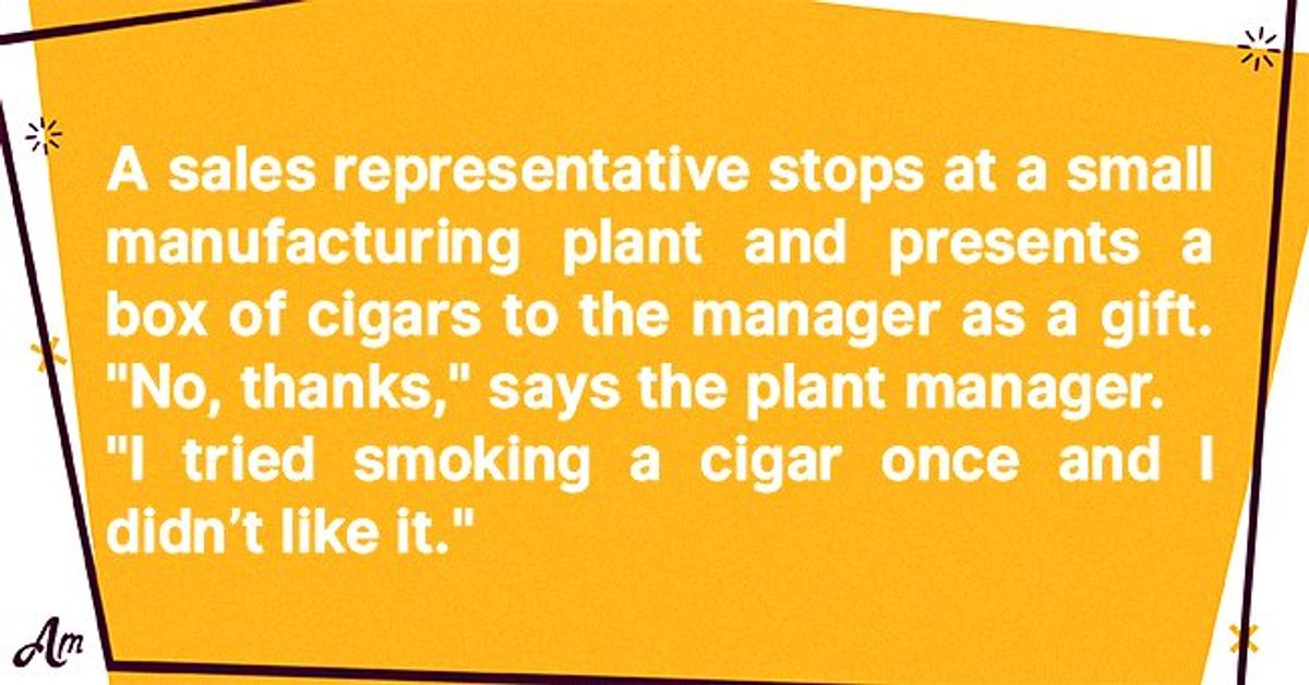 Daily Joke: Salesman Offers His Client a Present