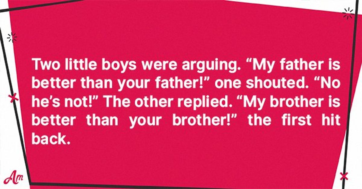 Daily Joke: Two Little Boys Argue about Their Dads