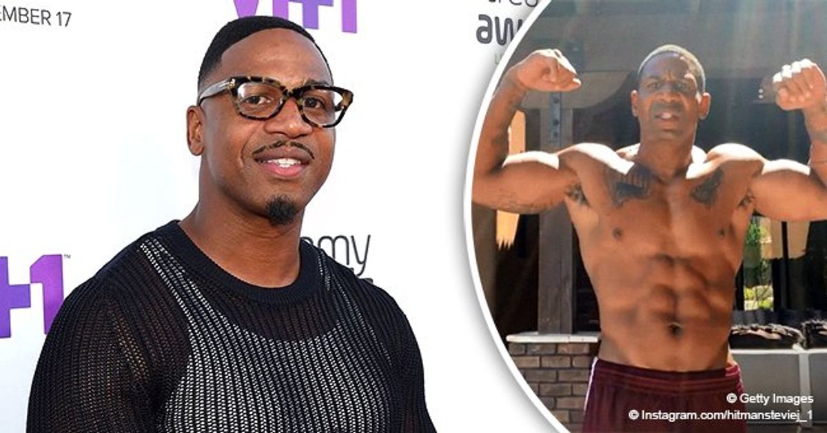 Stevie J Shows off Toned Abs and Flexes His Muscles to Inspire His Fans ...