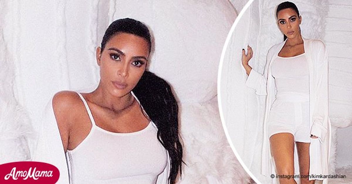 Kim Kardashian from KUWTK Puts on Leggy Display in SKIMS Pajamas from ...