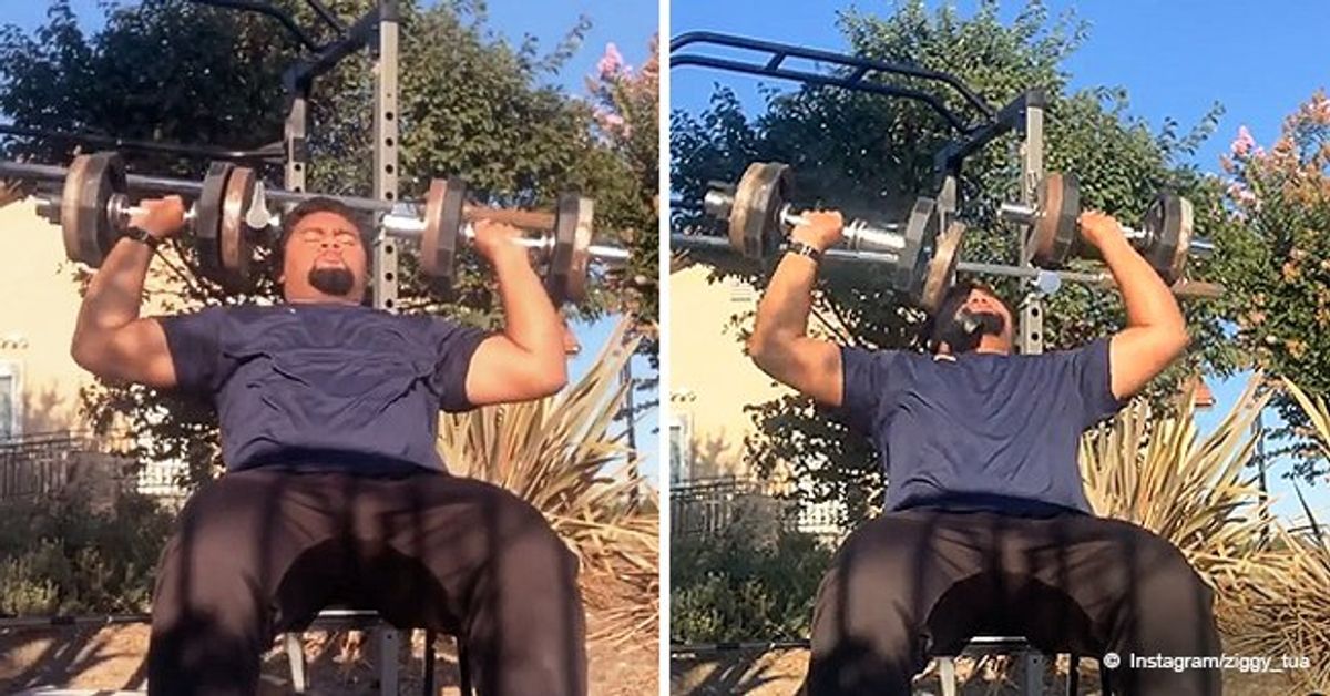 Man Shows off His Workout and Has an Unexpected Moment in This Funny Video