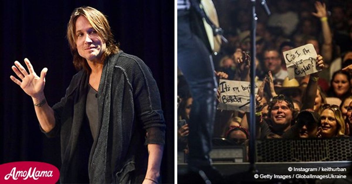 Keith Urban invited a fan on stage. Then the guy played guitar and even ...