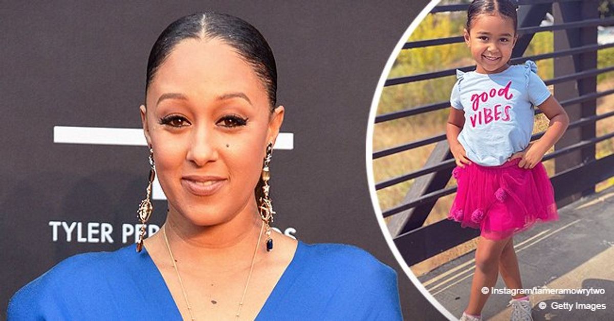 Tamera Mowry's Daughter Ariah Shows Her Modelling Skills as She Poses in a T-Shirt & Pink Tutu