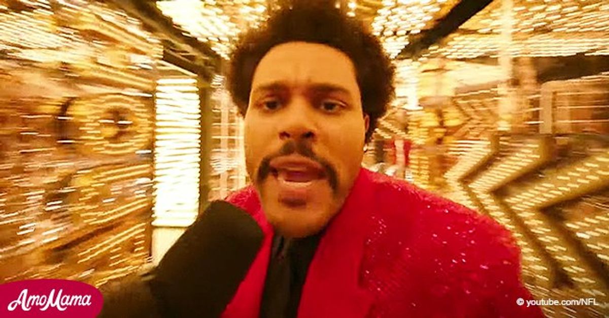 The Weeknd Looking around during Halftime Show Sparks an Avalanche of ...