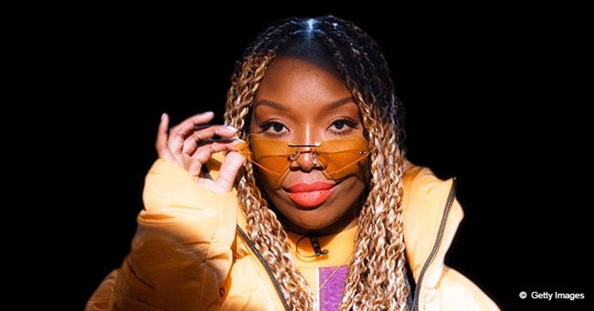 Brandy Shows off Her Fit Legs in a Photo Shoot Wearing a Silver Sequin ...