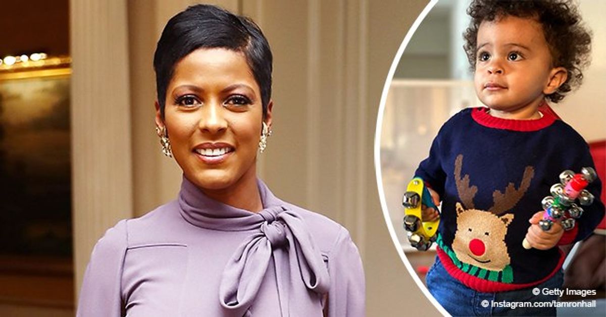 Tamron Hall's Son Moses Looks Ready for Christmas Posing in a Festive ...