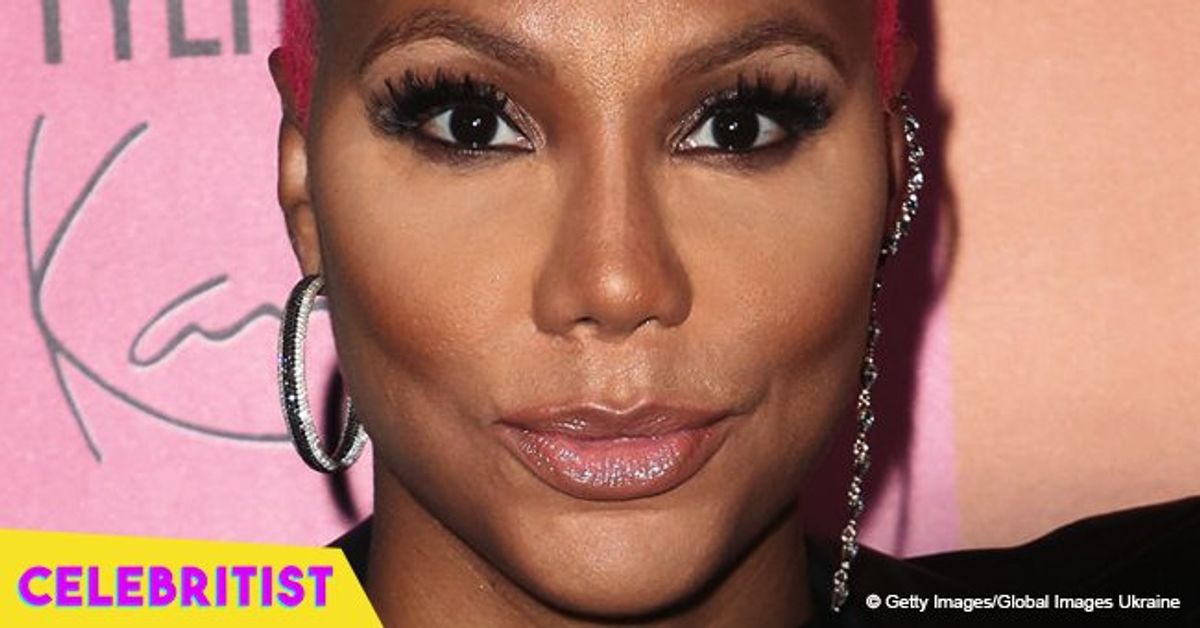 Tamar Braxton stays classy with her bald head & strapless gown in ...