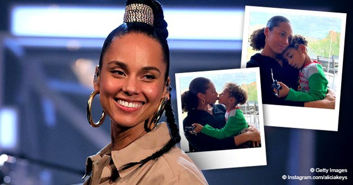 Alicia Keys Shares Adorable Snaps Hugging and Kissing Her Son Egypt ...