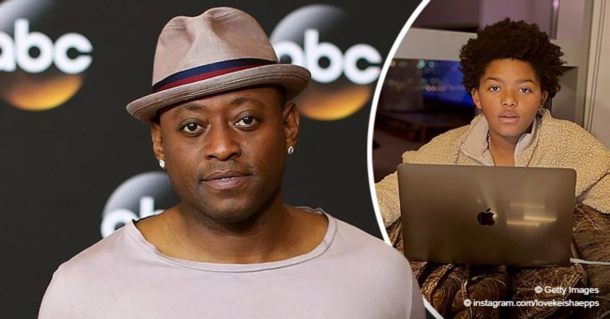 Omar Epps' Son Amir Shows His Stunning Natural Hairdo Posing in New Photos With a MacBook