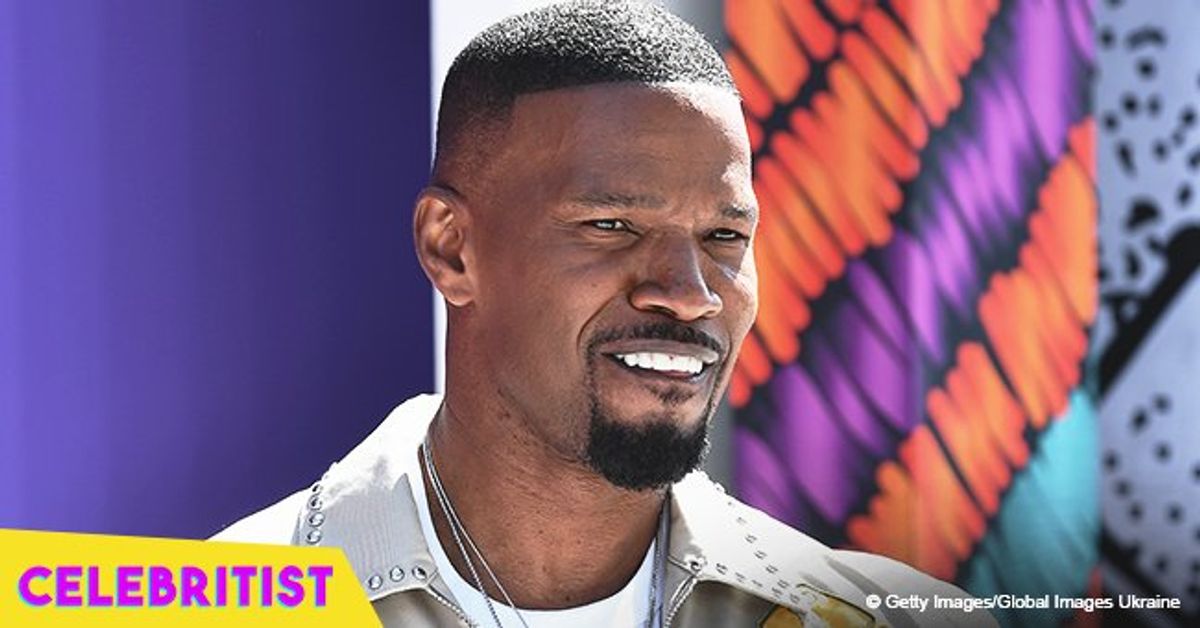 Jamie Foxx flashes ripped muscles in swim shorts while partying in Miami