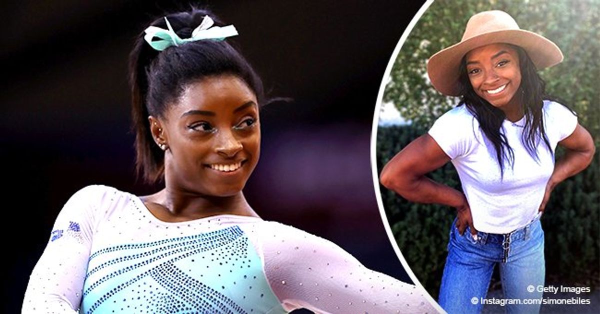 Simone Biles Distracts Fans with New Photo Wearing White Top and Jeans