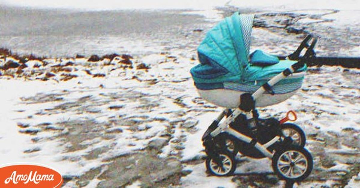 Old Man Treads on Thin Ice to Rescue Baby in Stroller on Frozen Lake ...