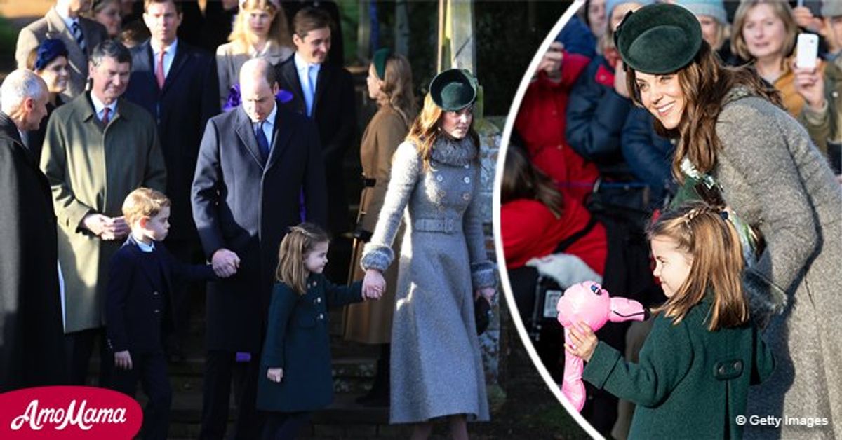 Kate Middleton Looks Festive in Chic Long Fur-Detailed Coat & a Green ...