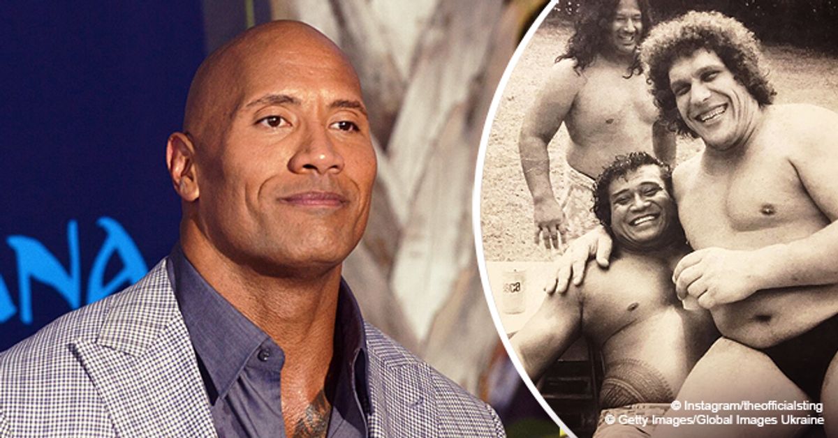 See Dwayne Johnson's Photo of His Granddad and French Wrestler André ...
