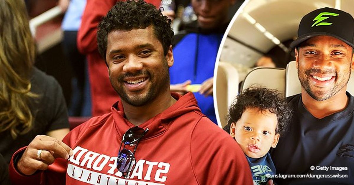Russell Wilson Poses with His Thick-Haired Son Win in a New Pic — See ...