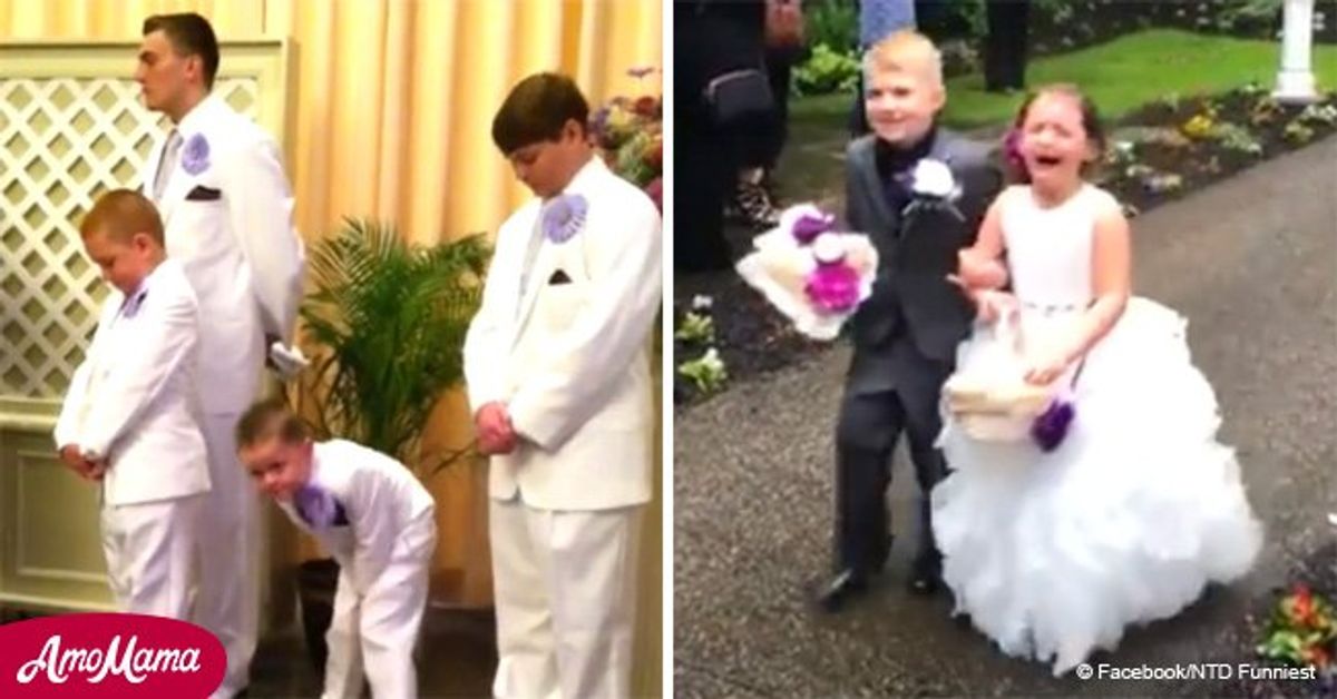 Compilation of children at weddings doing the opposite of what they're ...