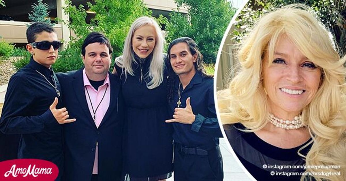 Leland Chapman's Sons Dakota and Cobie Pose with Stepmom Jamie Pilar at Beth Chapman's Funeral ...