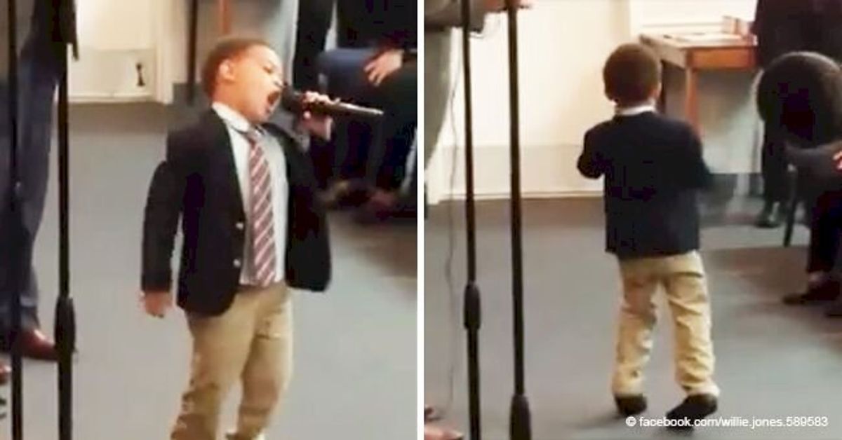 Little boy went viral for captivating the churchgoers with his voice ...