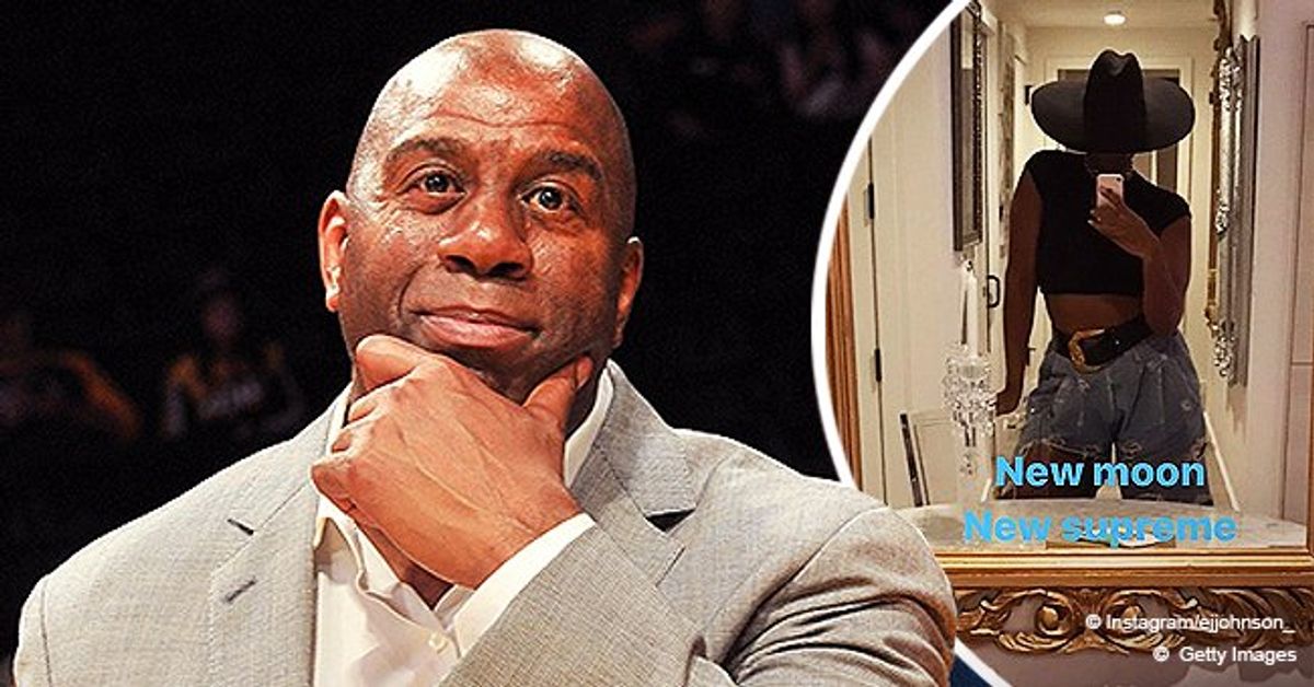Magic Johnson's Son EJ Flaunts Figure in a Black Cropped Top and Ripped ...