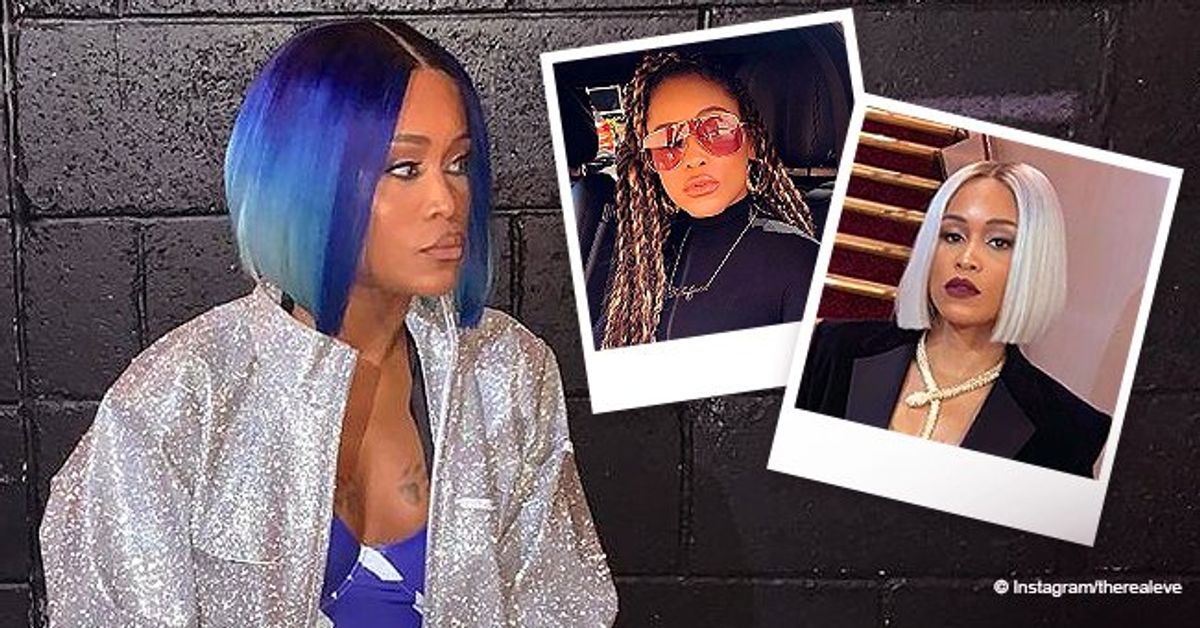 Rapper Eve Looks Cool with Different Hairstyles and Hair Colors in Photos