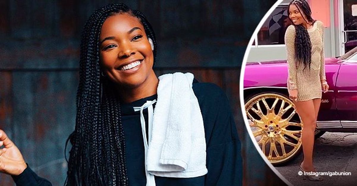 Gabrielle Union Shows off Figure in Minidress While Dancing in the Rain ...