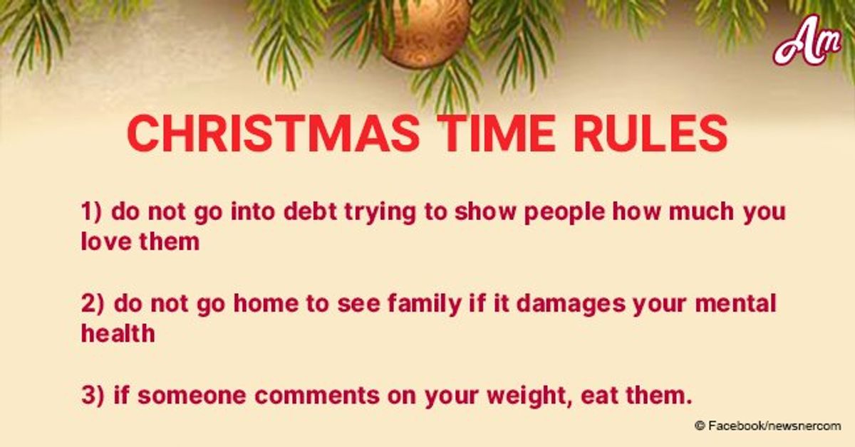 6 useful rules for Christmas