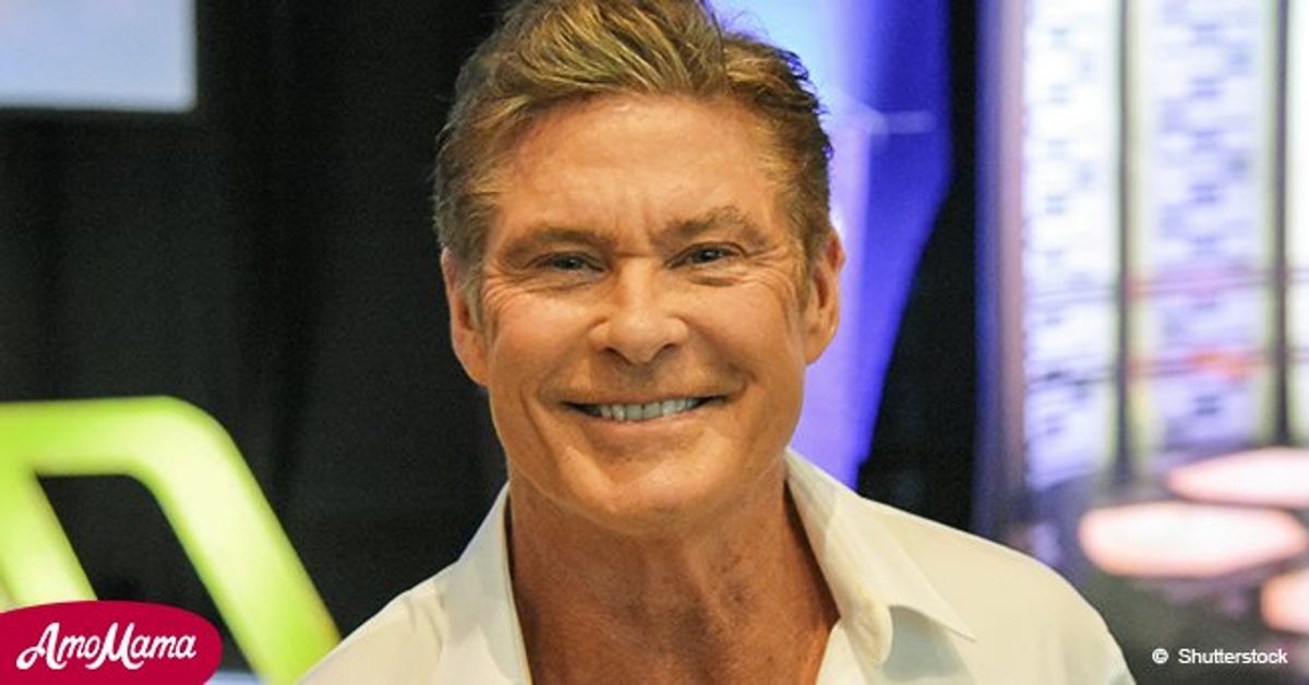 David Hasselhoff, 65, flaunts his muscular biceps as he goes shirtless ...