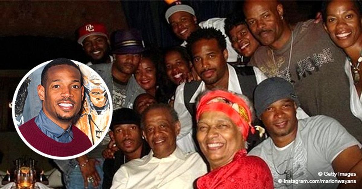 Marlon Wayans Shows off His Big Happy Family with Famous Siblings ...