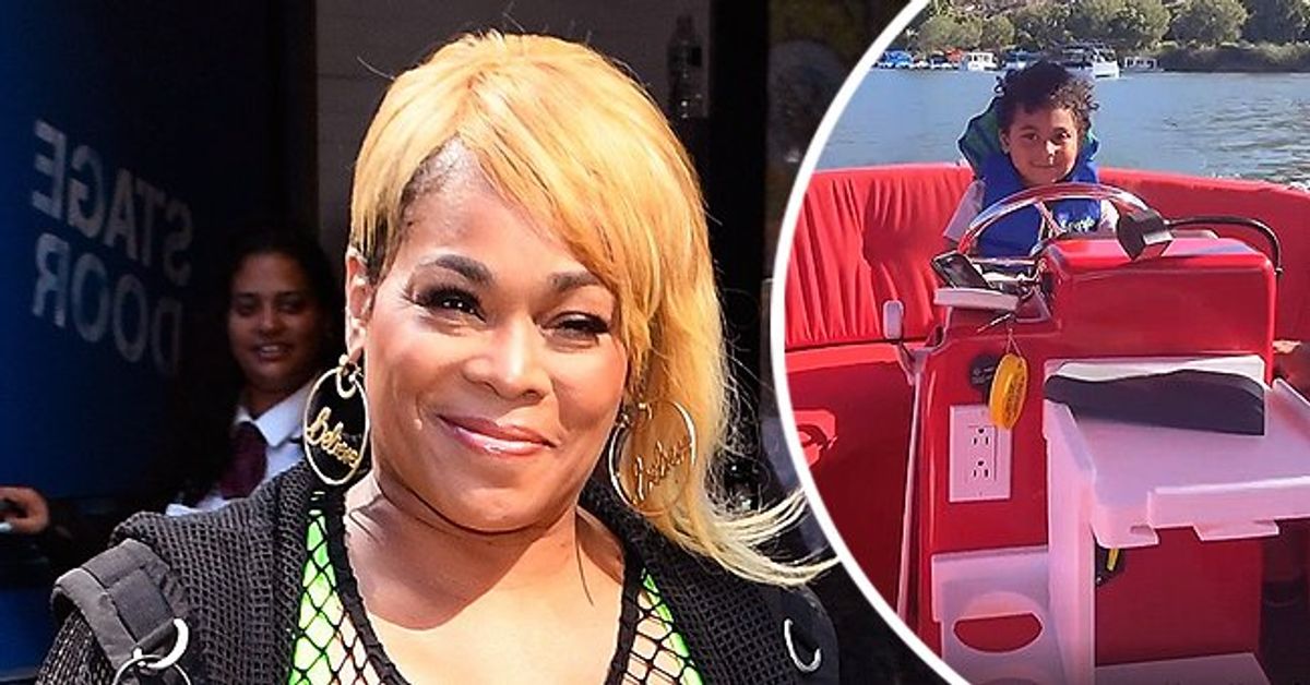 TLC Singer T-Boz's Son Chance Is a Young Sailor as He Drives a Red Boat ...