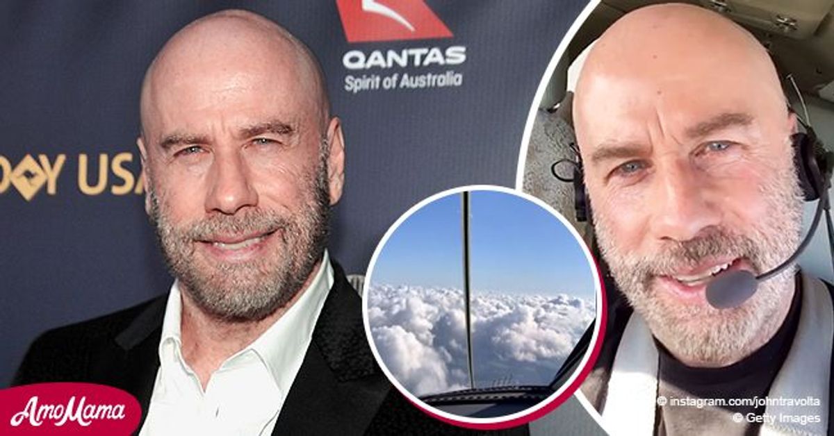 John Travolta Shares View from Cockpit as He Celebrates Flying a Plane ...