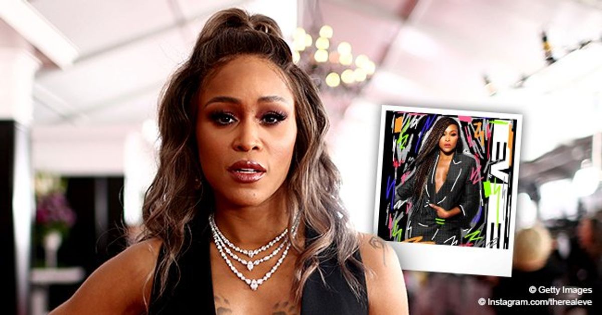 Eve of 'The Talk' Shows off Her Waist-Length Hair in a Plunging Chic ...