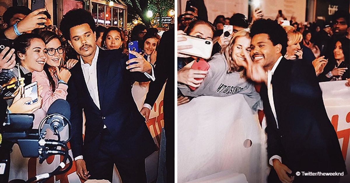 The Weeknd Unveils Full 'Fro and New Mustache at 'Uncut Gems' TIFF ...