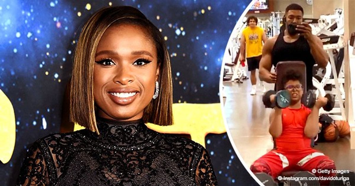 Watch Jennifer Hudson's Son David Jr Show off His Strength While ...
