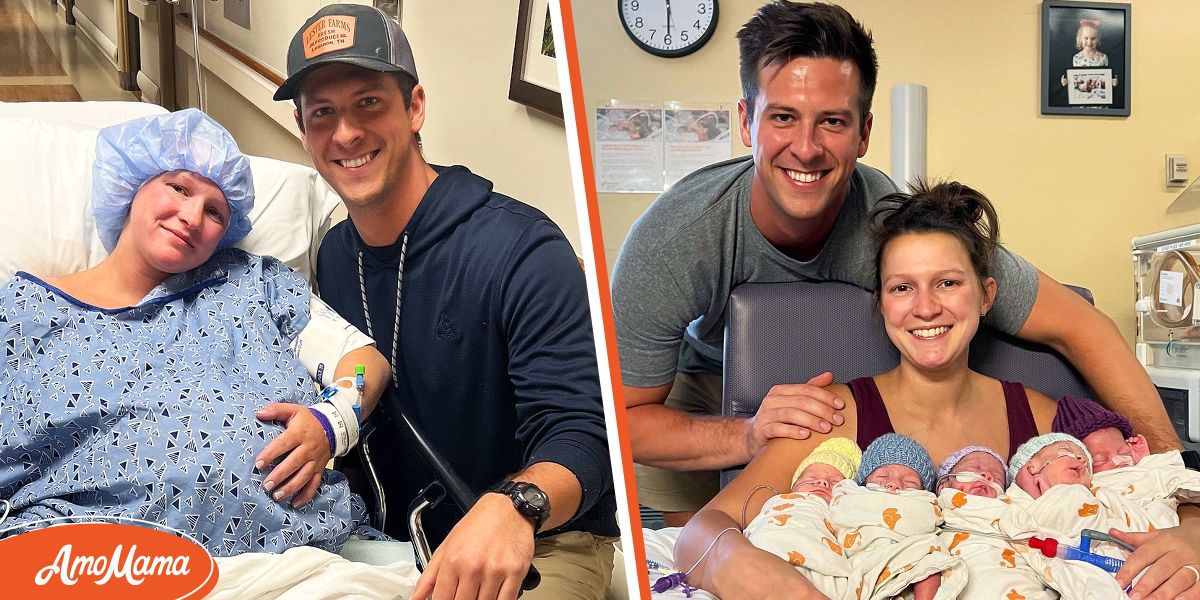 Couple Who Couldn't Have Kids For Years Give Birth To Five Babies At a ...