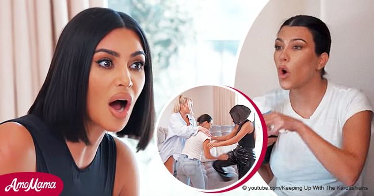 Kourtney & Kim Kardashian Engage in Physical Fight While Khloé Tries to ...