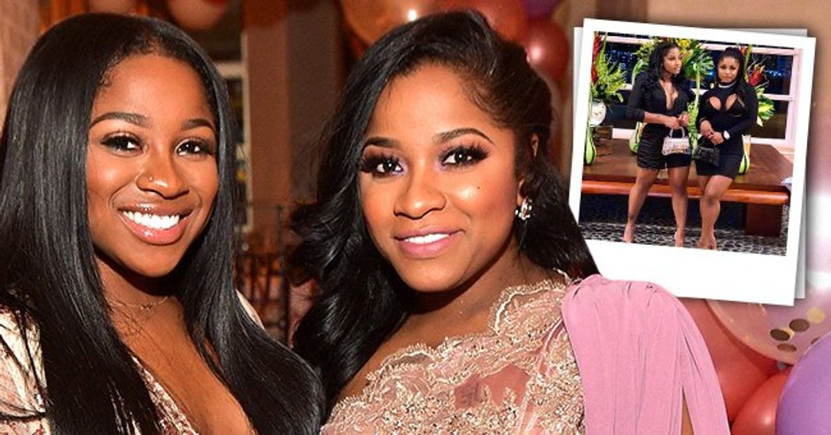 Toya Johnson & Daughter Reginae Look like Twins Rocking Matching Black ...