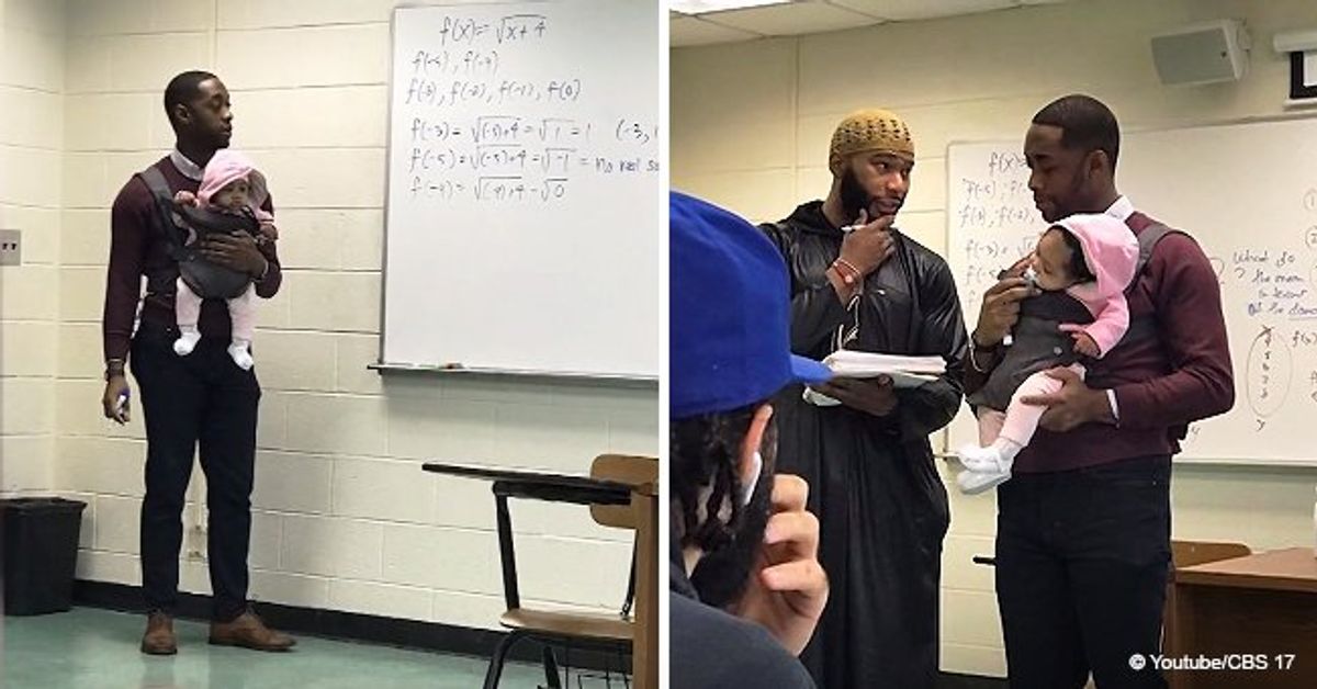 College Professor Goes Viral after Holding Baby in Class so Student Can ...