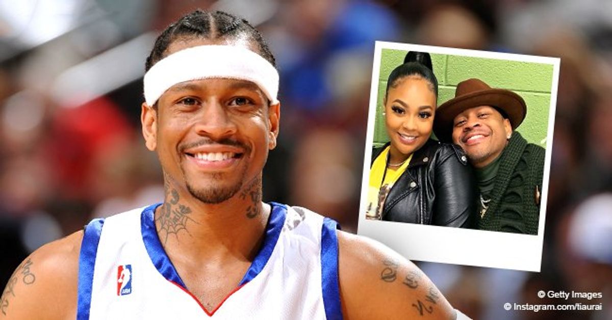 NBA Star Allen Iverson and Daughter Tiaura Celebrate His 45th Birthday ...