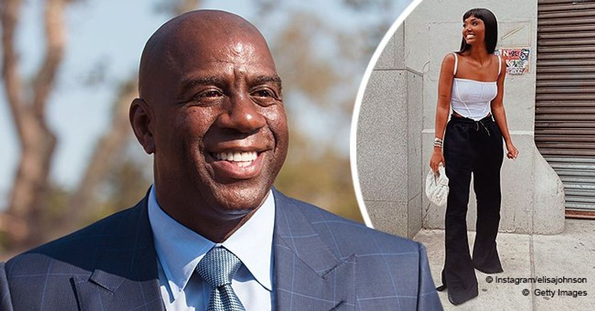 Magic Johnson's Daughter Elisa Shows Her Stunning Smile Posing in a ...