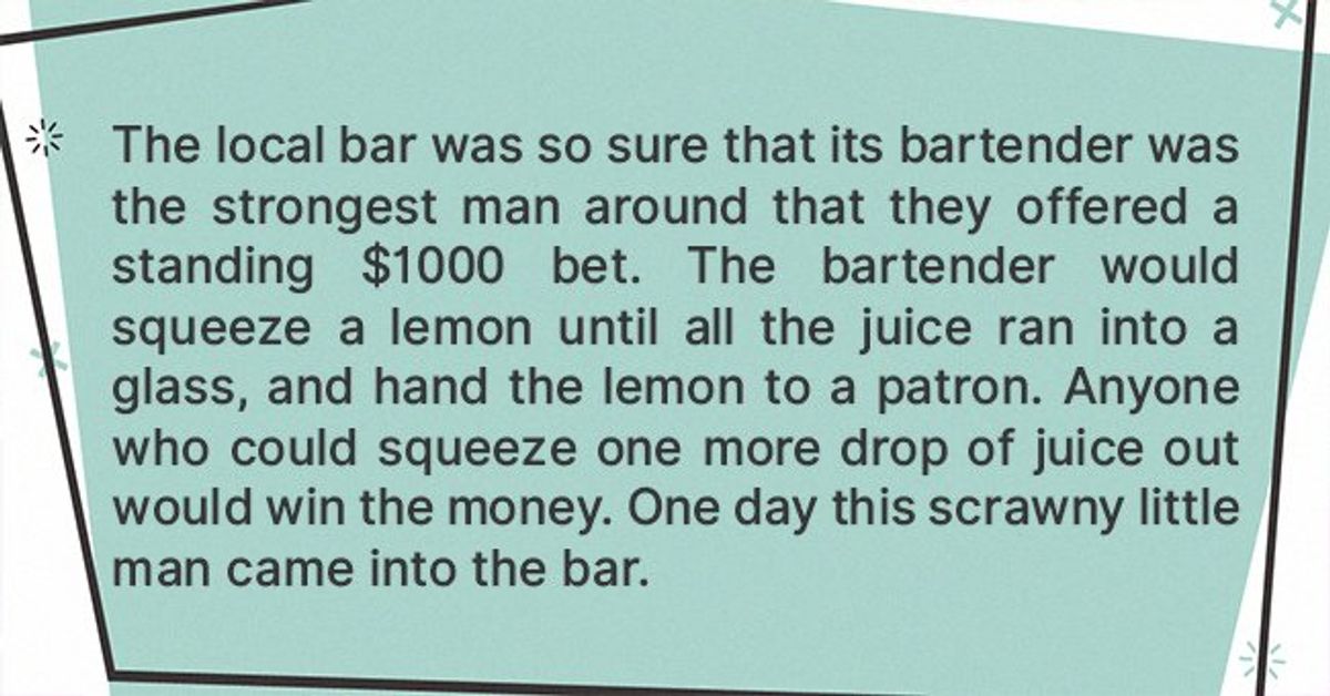 Daily Joke: Scrawny Little Man Makes a Bet with a Bartender