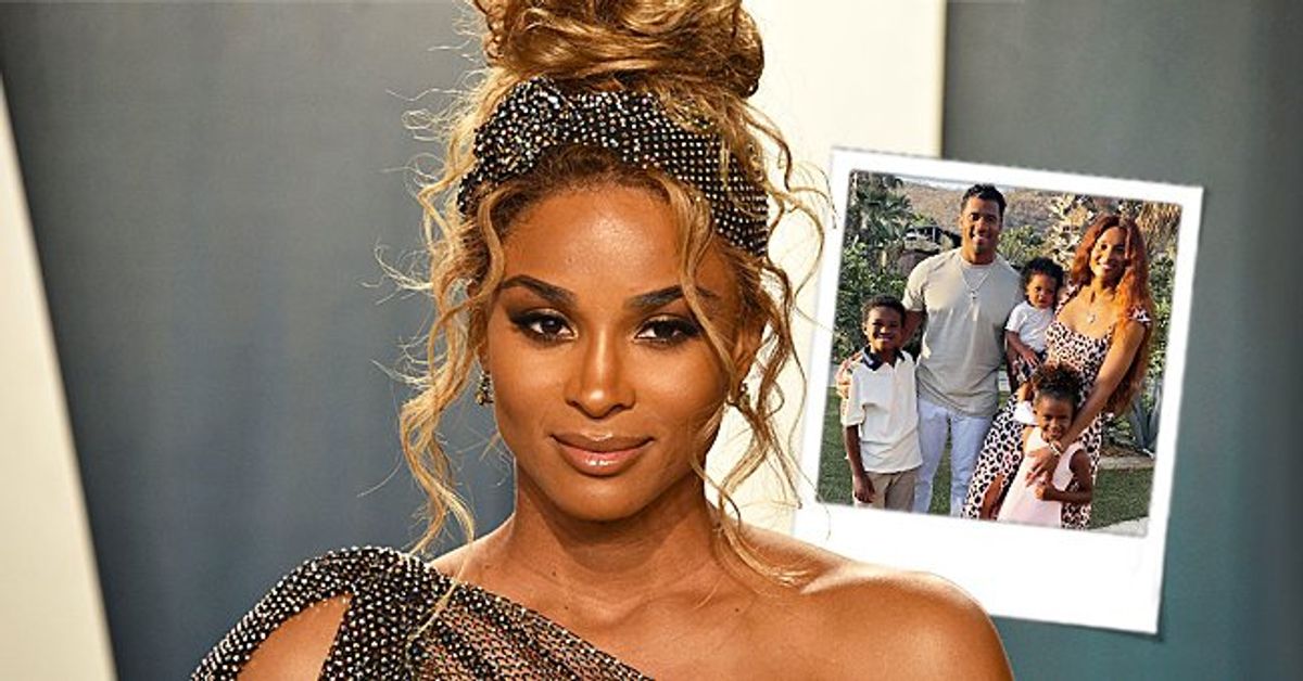 Ciara Stuns in a Jaguar-Print Dress Posing with Her 3 Kids and Husband ...