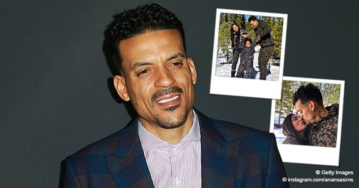 NBA Star Matt Barnes Kisses Girlfriend Anansa Sims & Poses with Their ...