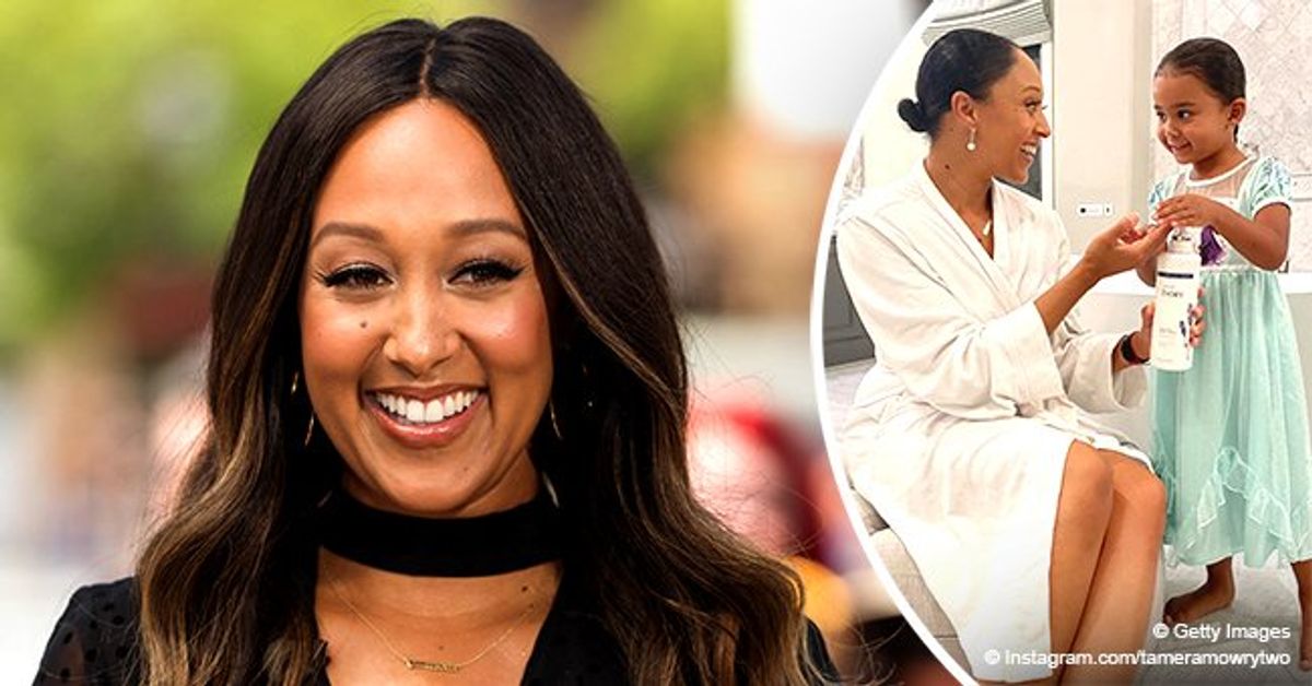 Tamera Mowry's Daughter Ariah Looks like a Princess Wearing Blue-green ...