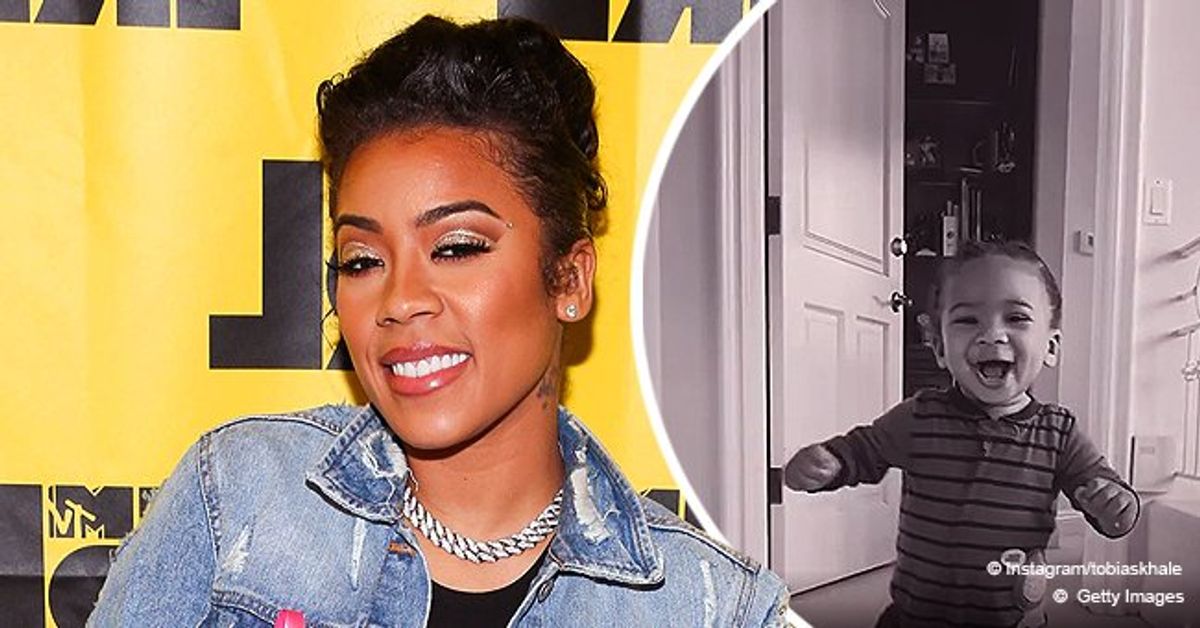 Watch Keyshia Cole's Son Tobias Try to Walk with a Big Smile on His ...