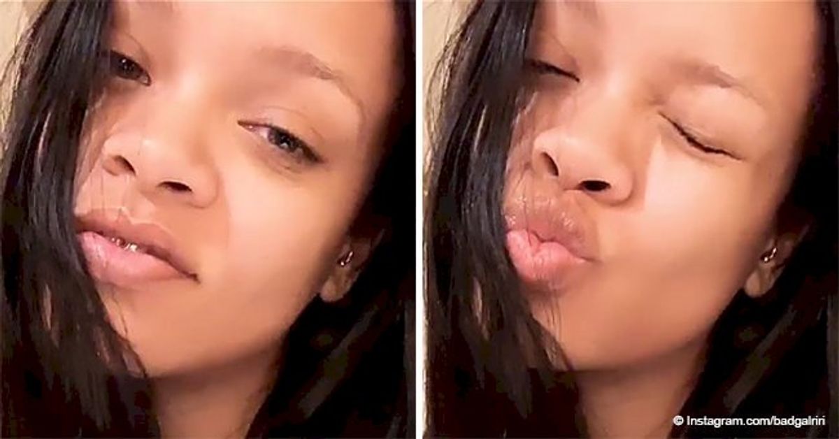 Rihanna makes hearts swoon while adorably trying to wink in make-up ...