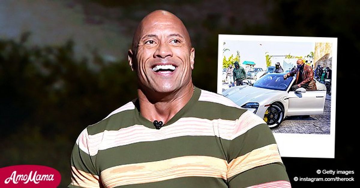 Dwayne 'The Rock' Johnson Doesn't Fit into a Sports Car While Shooting ...